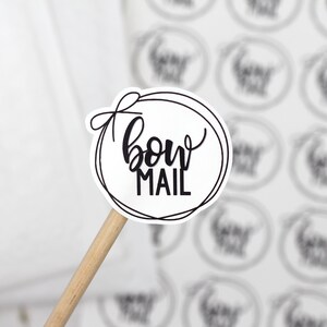 Bow Mail Stickers, Bow Life, Bow Maker, Custom Bow Sticker, Hair Bow ...