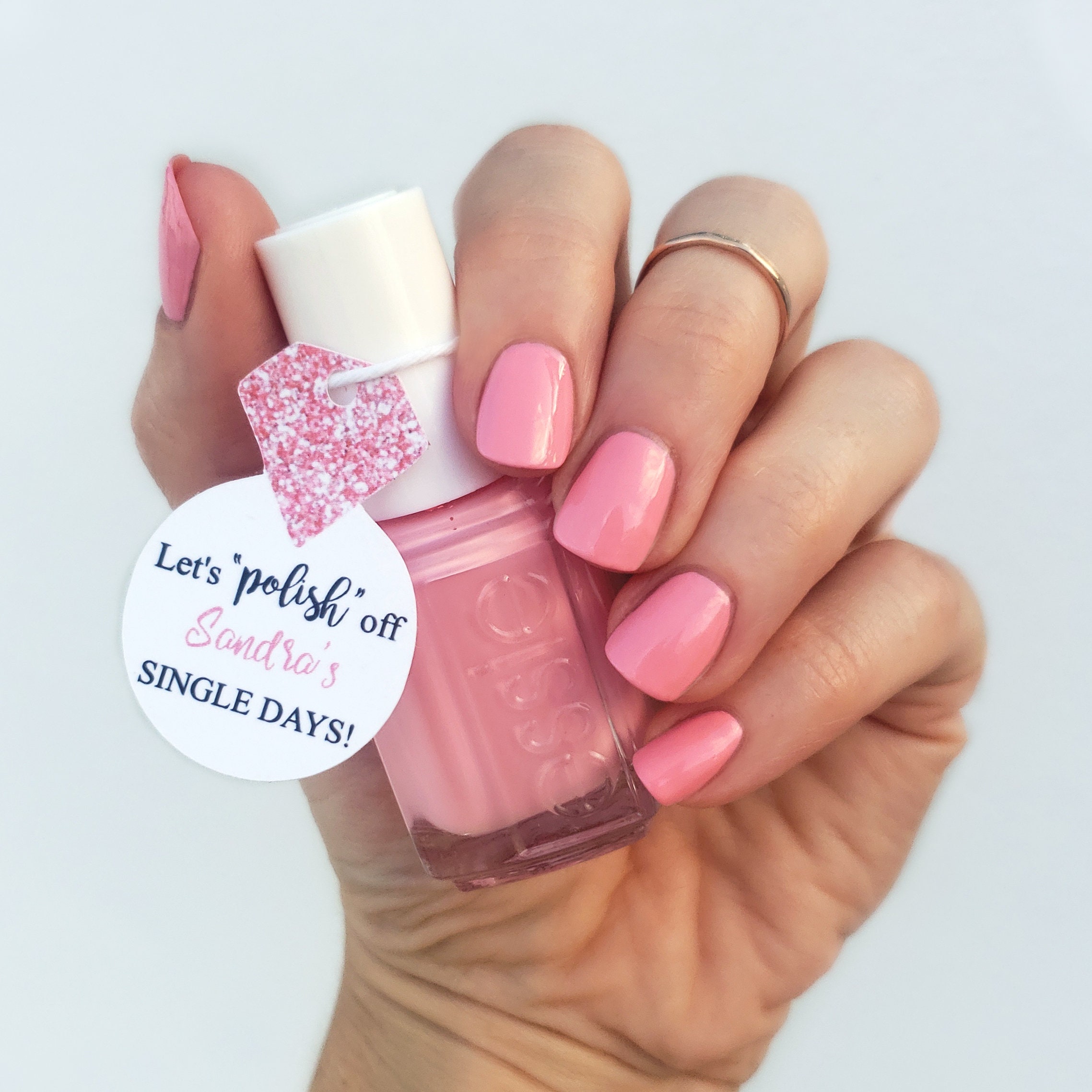 Nail Polish Favor Tags, Mani Thanks Tags, Nail Polish Tags ...
