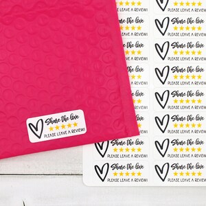 Share the Love, Small Business Sticker, Thank You for Shopping Small ...
