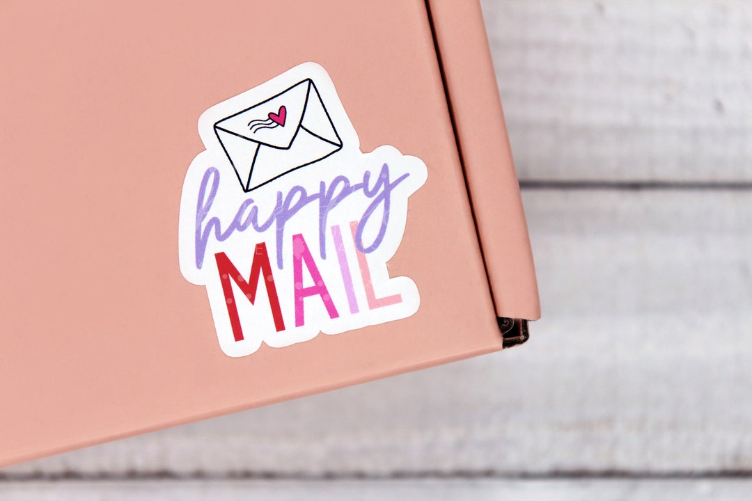 Happy Mail Stickers, Valentine's Day Stickers, Sent With Love, Thank ...