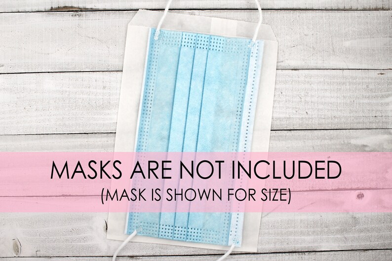 Baby Shower Face Mask Bags Let's Celebrate the | Etsy