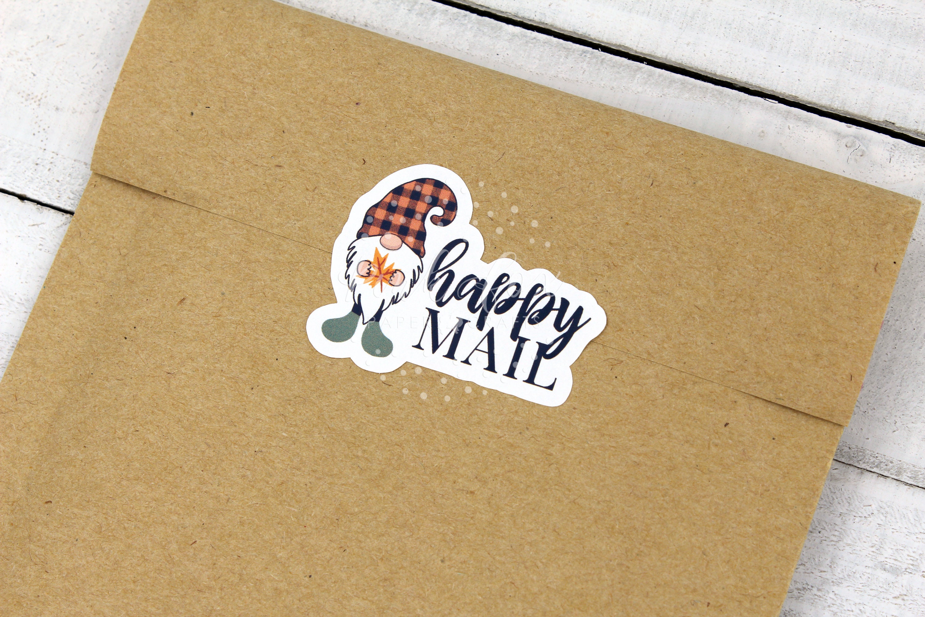 Fall Gnome Happy Mail Stickers Autumn Gnome Stickers Happy | Etsy