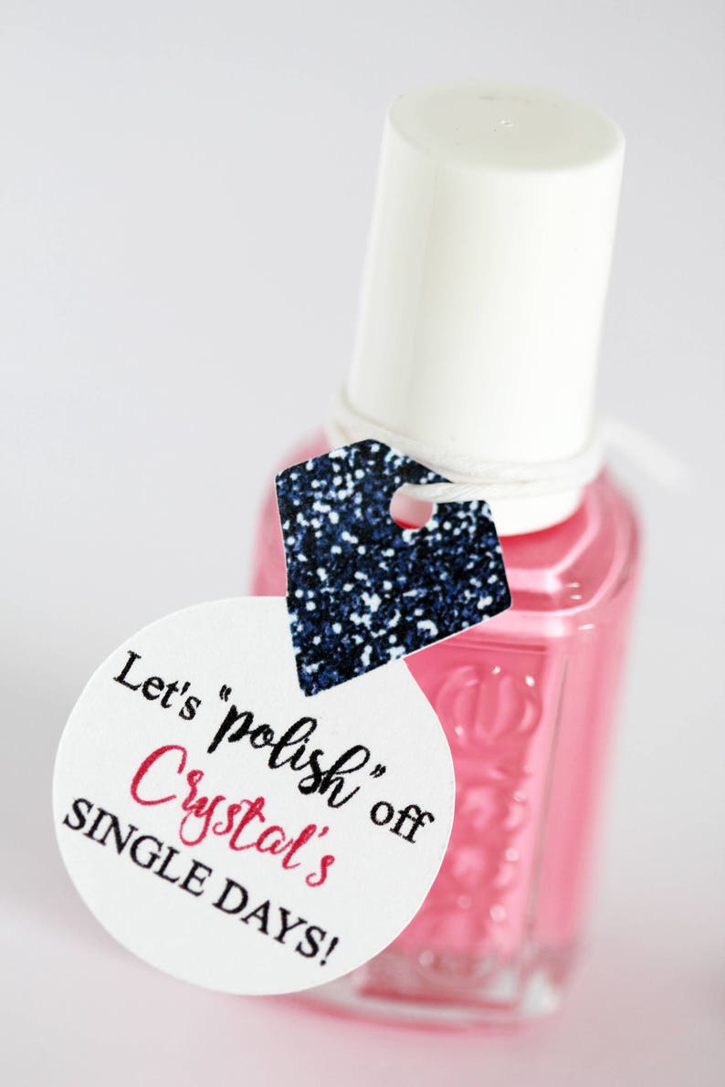 Nail Polish Favor Tags, Mani Thanks Tags, Nail Polish Tags ...