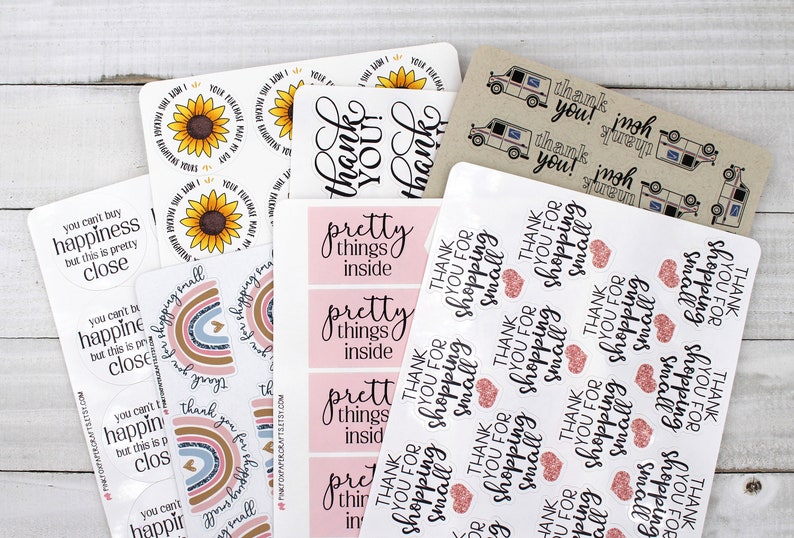 Sample Sticker Pack, 3.5 Sheets Sample Bundle, Happy Mail Sticker Set ...