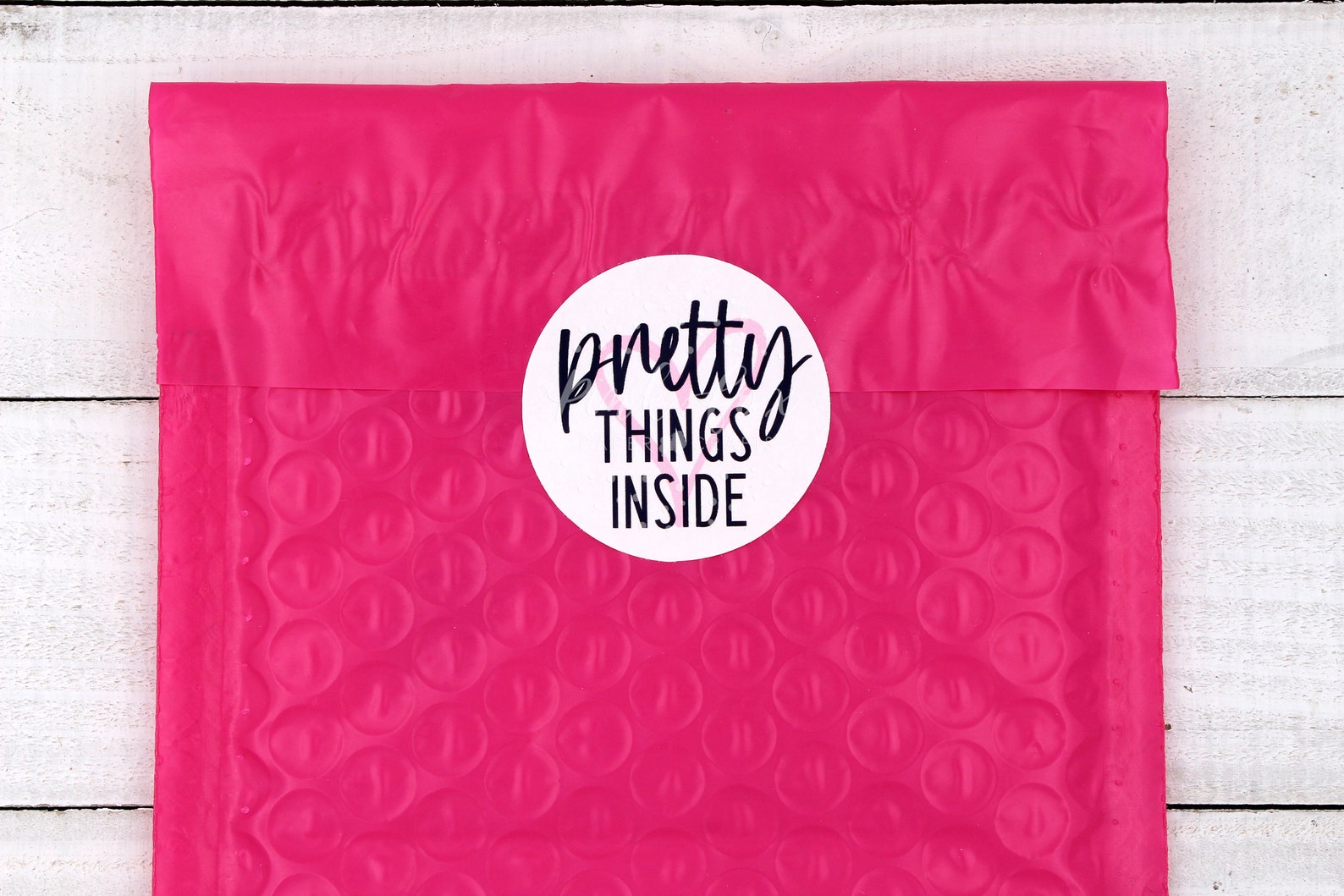 Pretty Things Inside Sticker, Thank You for Shopping Small, Etsy Shop ...