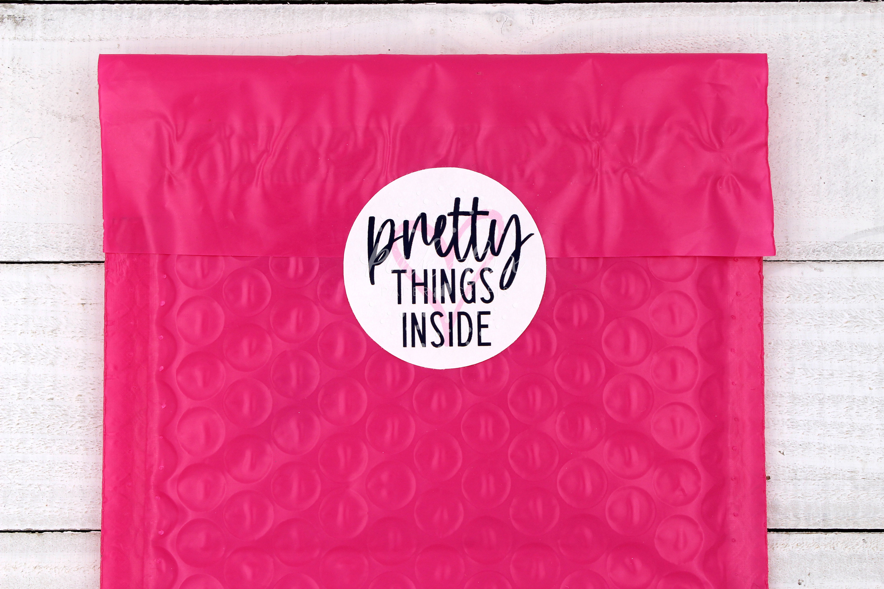 Pretty Things Inside Sticker, Thank You for Shopping Small, Etsy Shop ...