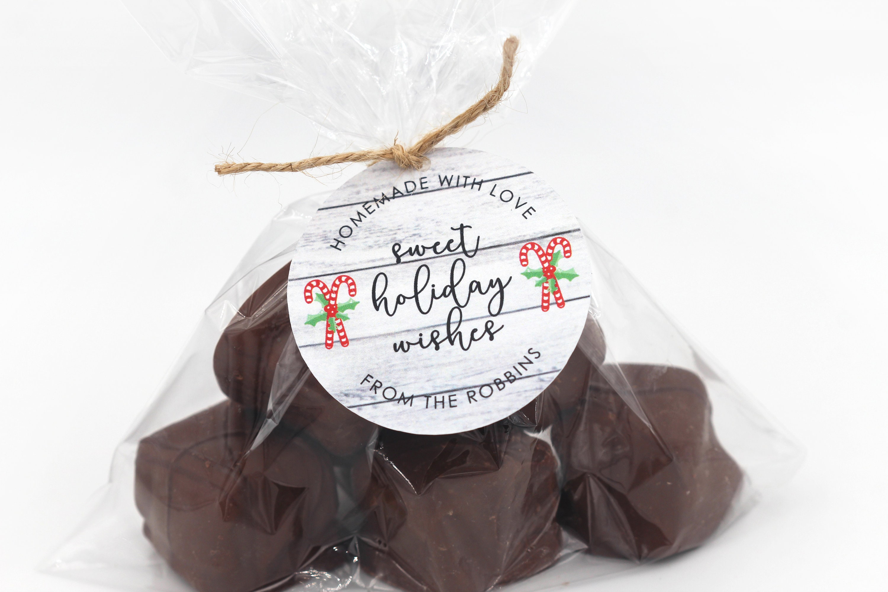 Sweet Holiday Wishes Gift Tag Cute Holiday Christmas | Etsy