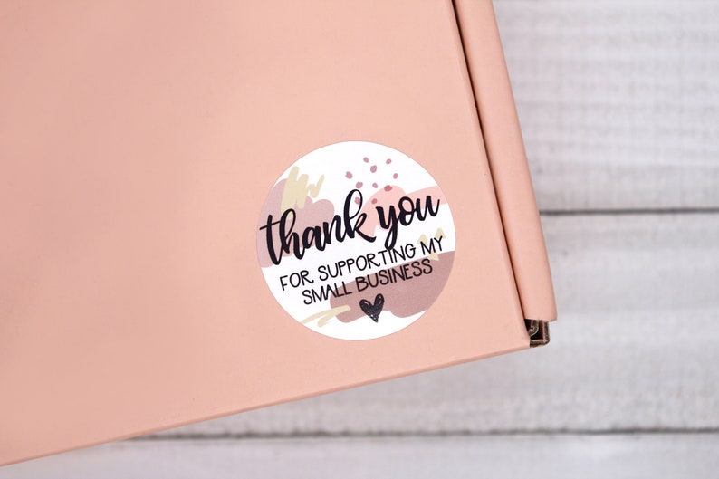 Thank You for Supporting My Small Business, Thank You Sticker, Etsy ...