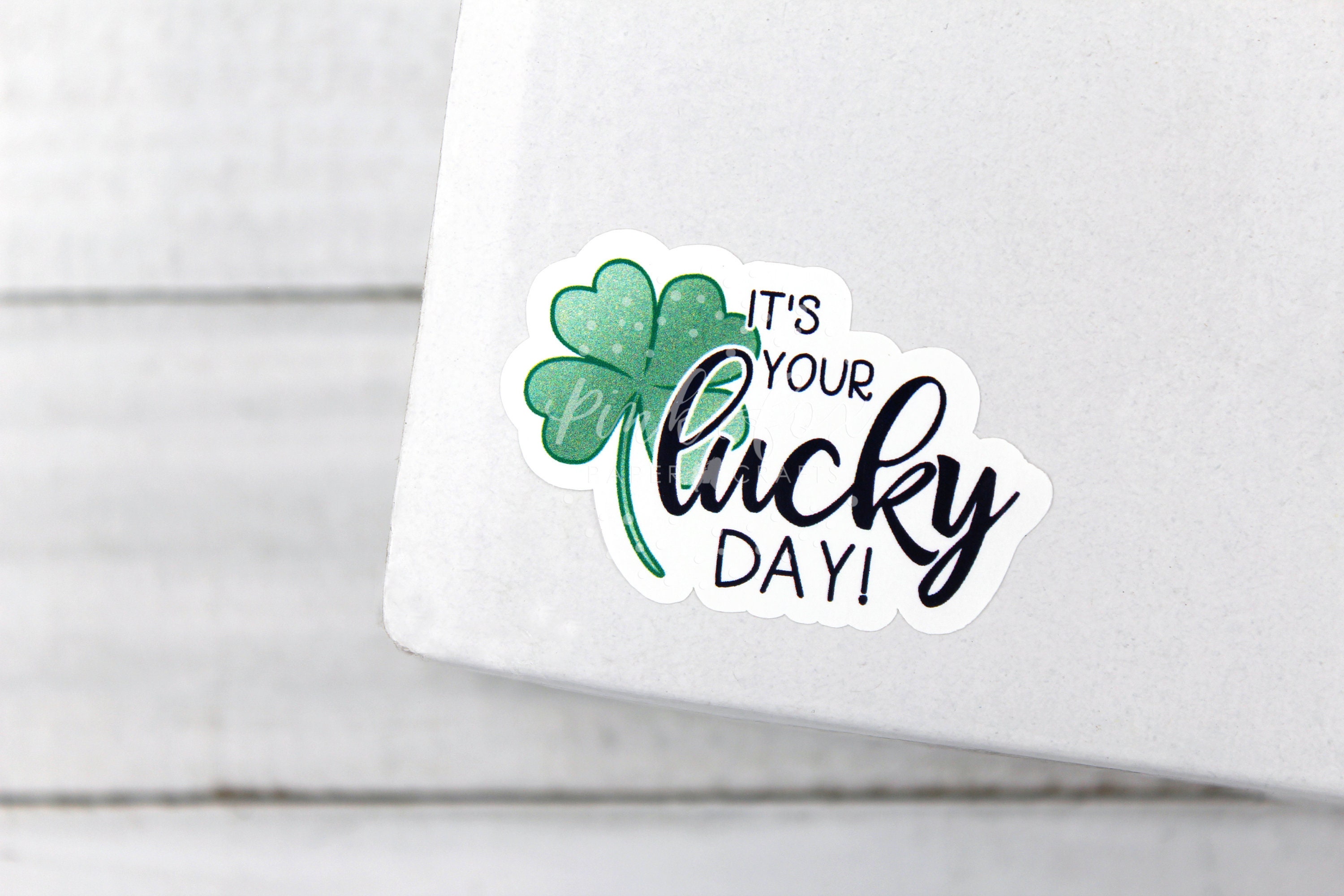 It's Your Lucky Day Happy Mail Sticker St. Patrick's | Etsy