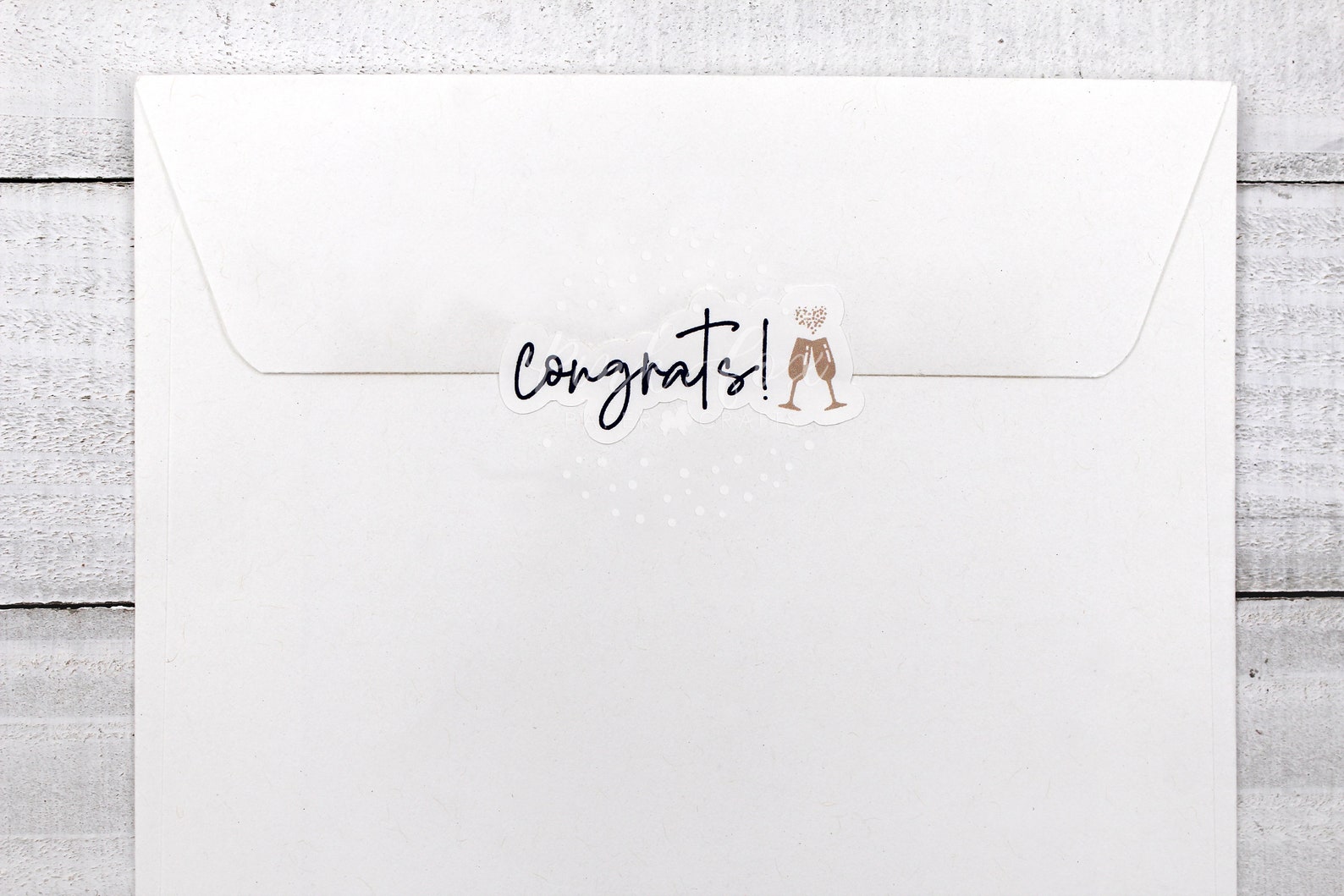 Congrats Sticker Congratulations Engagement Wedding Sticker | Etsy