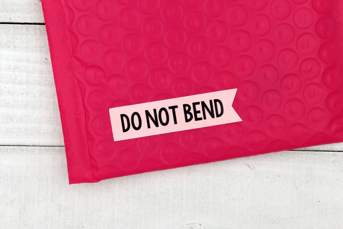 Handle With Care Do Not Bend Fragile Shipping Stickers | Etsy