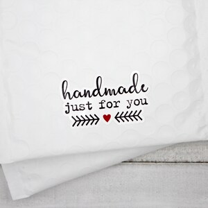 Handmade Just for You, Thank You Stickers Small Business, Handmade Gift ...