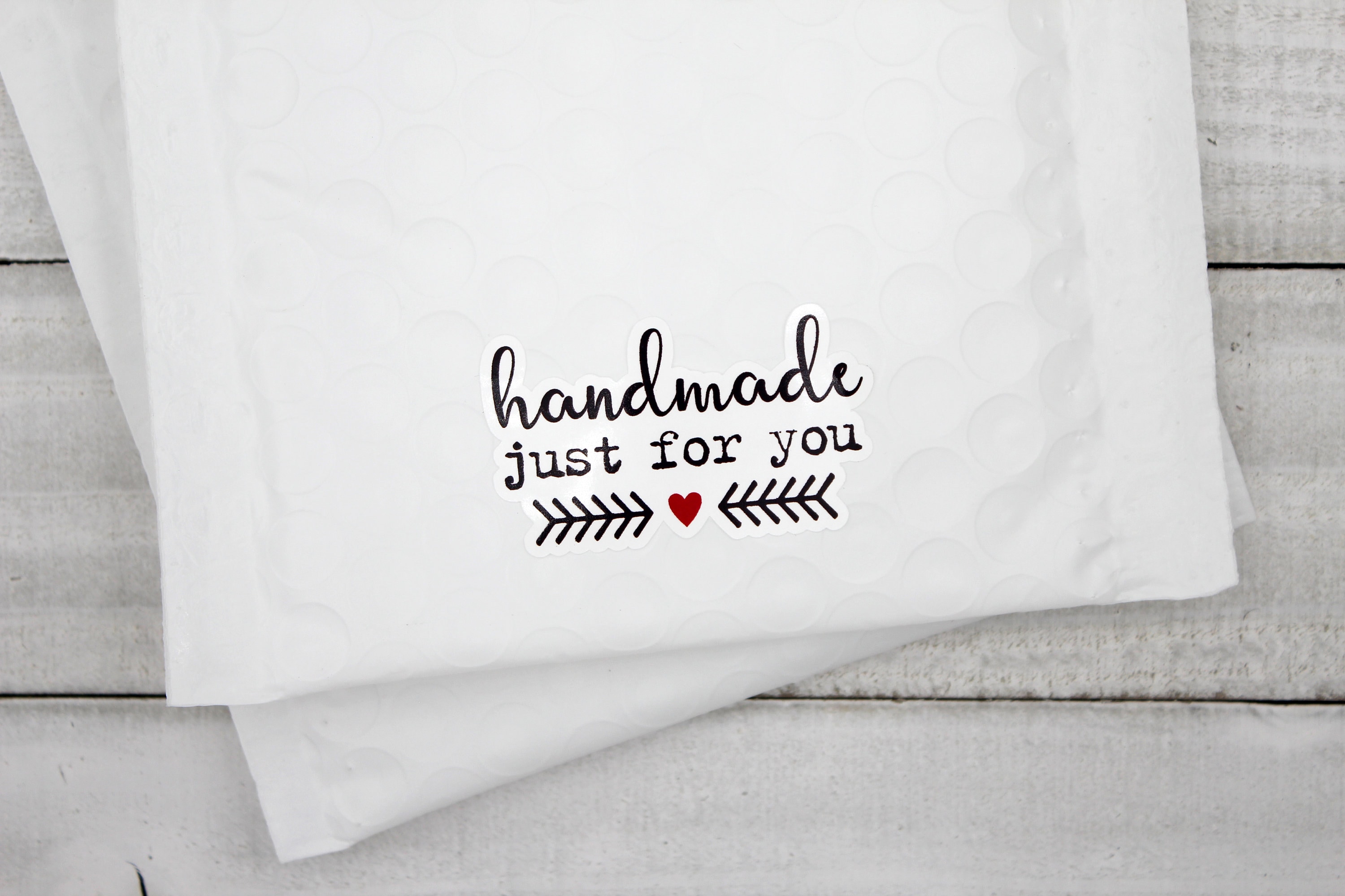 Handmade Just For You Thank You Stickers Small Business | Etsy