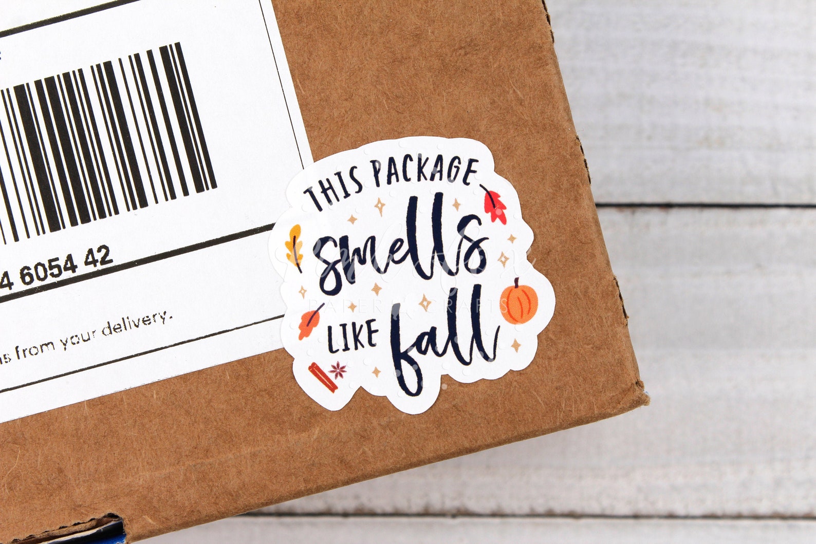 This Package Smells Like Fall Happy Mail Stickers Essential - Etsy