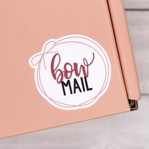 Bow Mail Stickers, Bow Life, Bow Maker, Custom Bow Sticker, Hair Bow ...