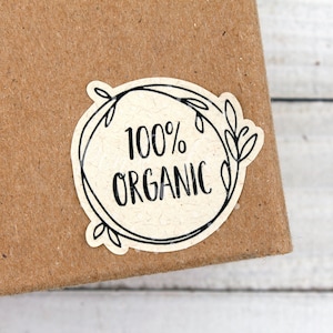 100% Organic Sticker, Recycled Eco Friendly Sticker, All Natural and ...