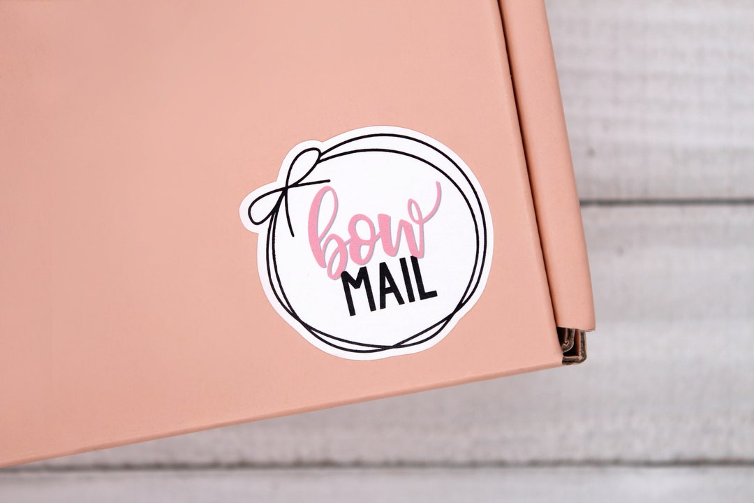 Bow Mail Stickers, Bow Life, Bow Maker, Custom Bow Sticker, Hair Bow ...