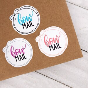 Bow Mail Stickers, Bow Life, Bow Maker, Custom Bow Sticker, Hair Bow ...