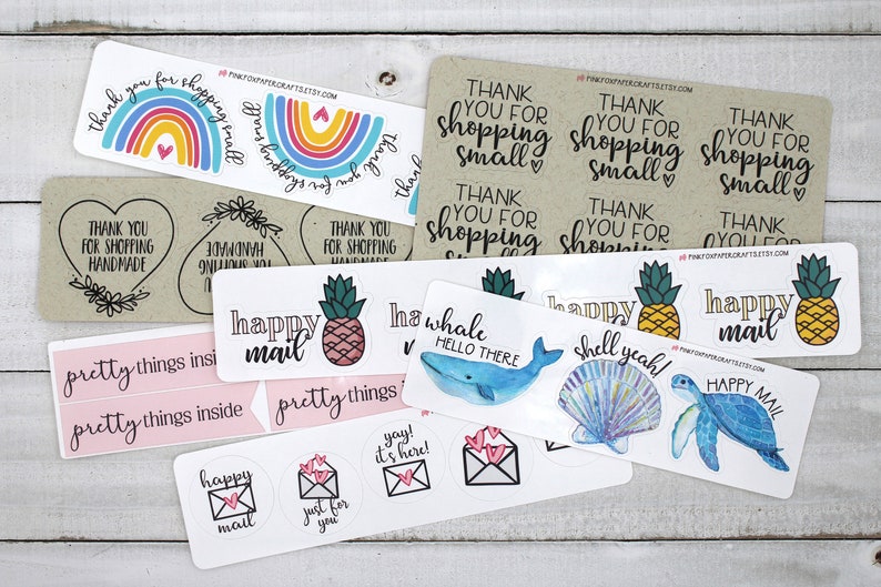 Sticker Sample Pack 30 Sticker Variety Pack Happy Mail - Etsy