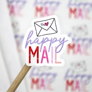 Happy Mail Stickers, Valentine's Day Stickers, Sent With Love, Thank ...