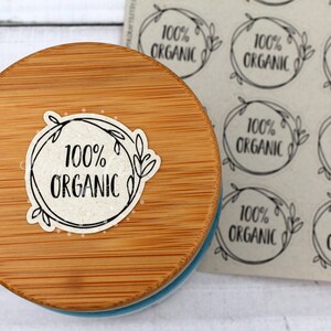 100% Organic Sticker, Recycled Eco Friendly Sticker, All Natural and ...