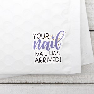 Your Nail Mail Has Arrived Stickers, Nail Wrap, Nail Polish, Happy Mail ...