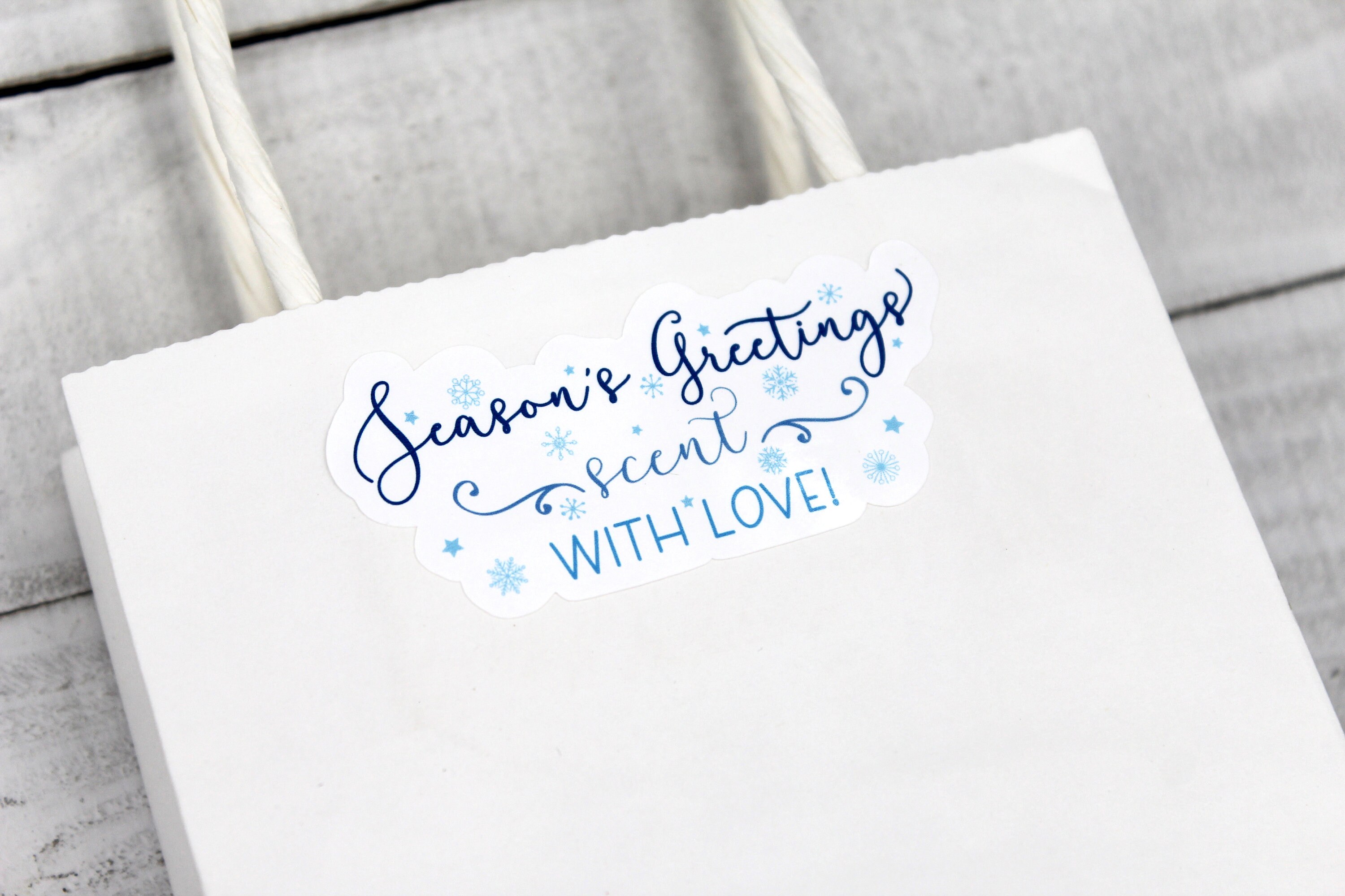 Season's Greetings Scent With Love Sticker Holiday Happy | Etsy