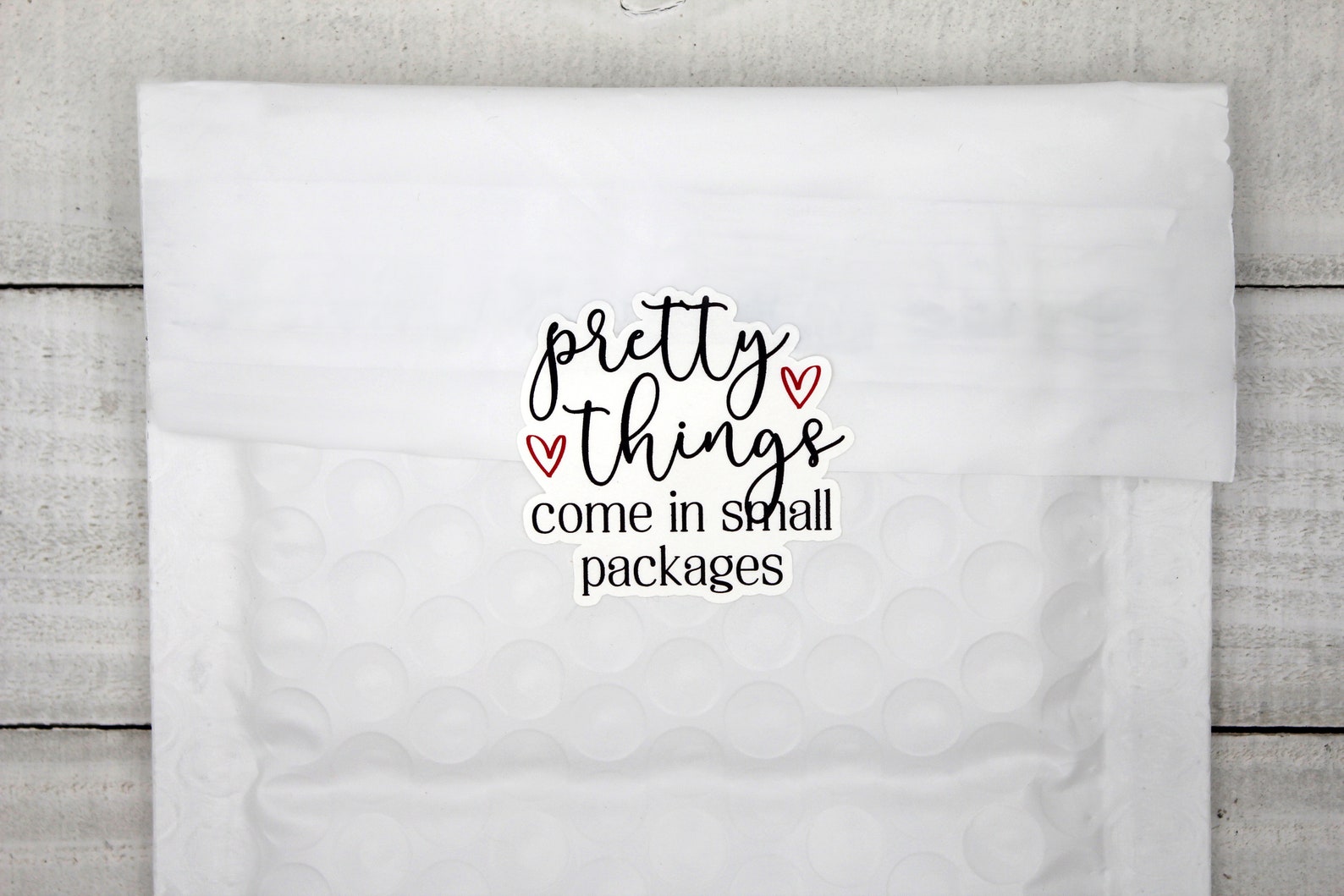 Pretty Things Come in Small Packages Sticker Happy Mail - Etsy