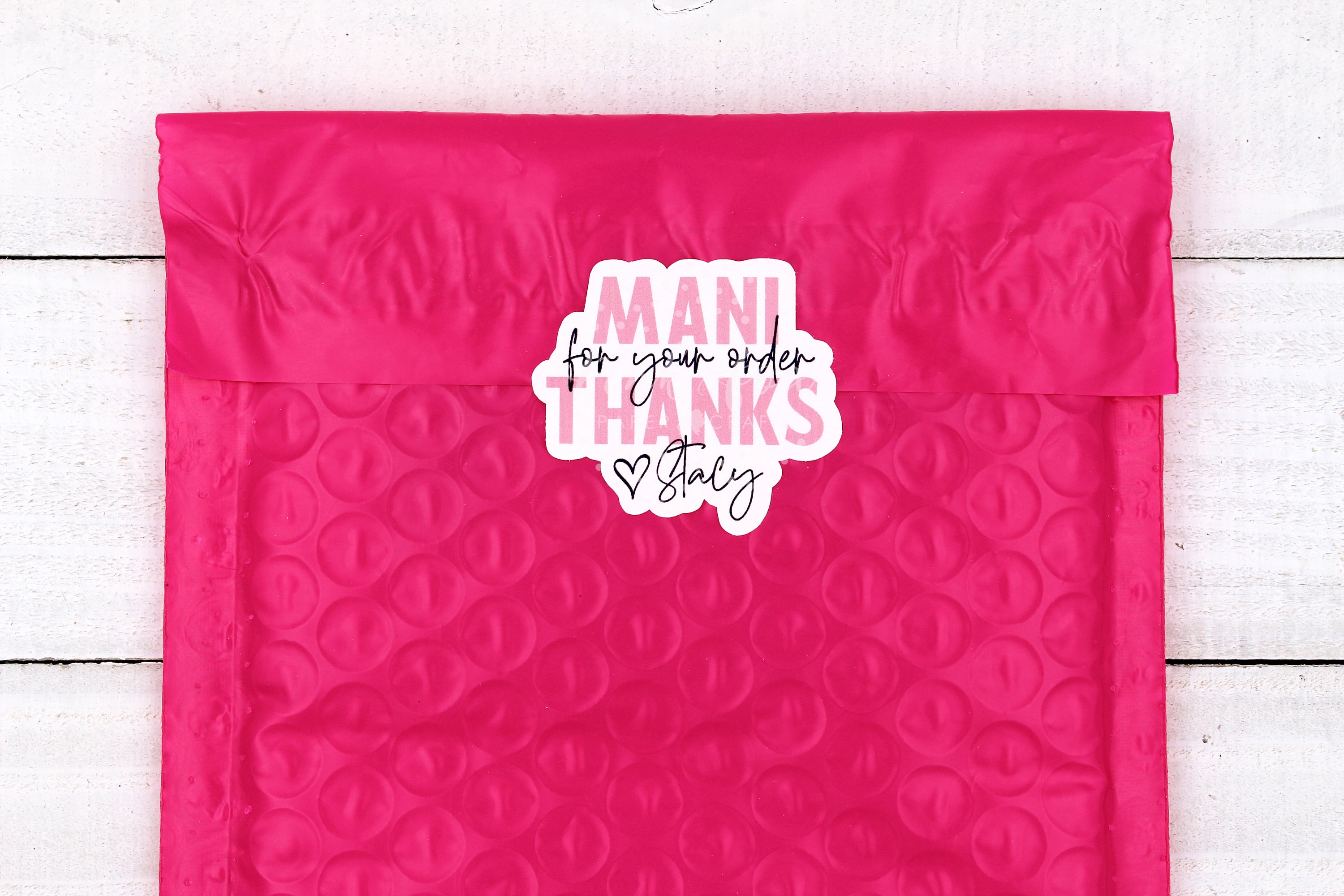 Personalized Mani Thanks for Your Order Sticker, Nail Rep Sticker ...