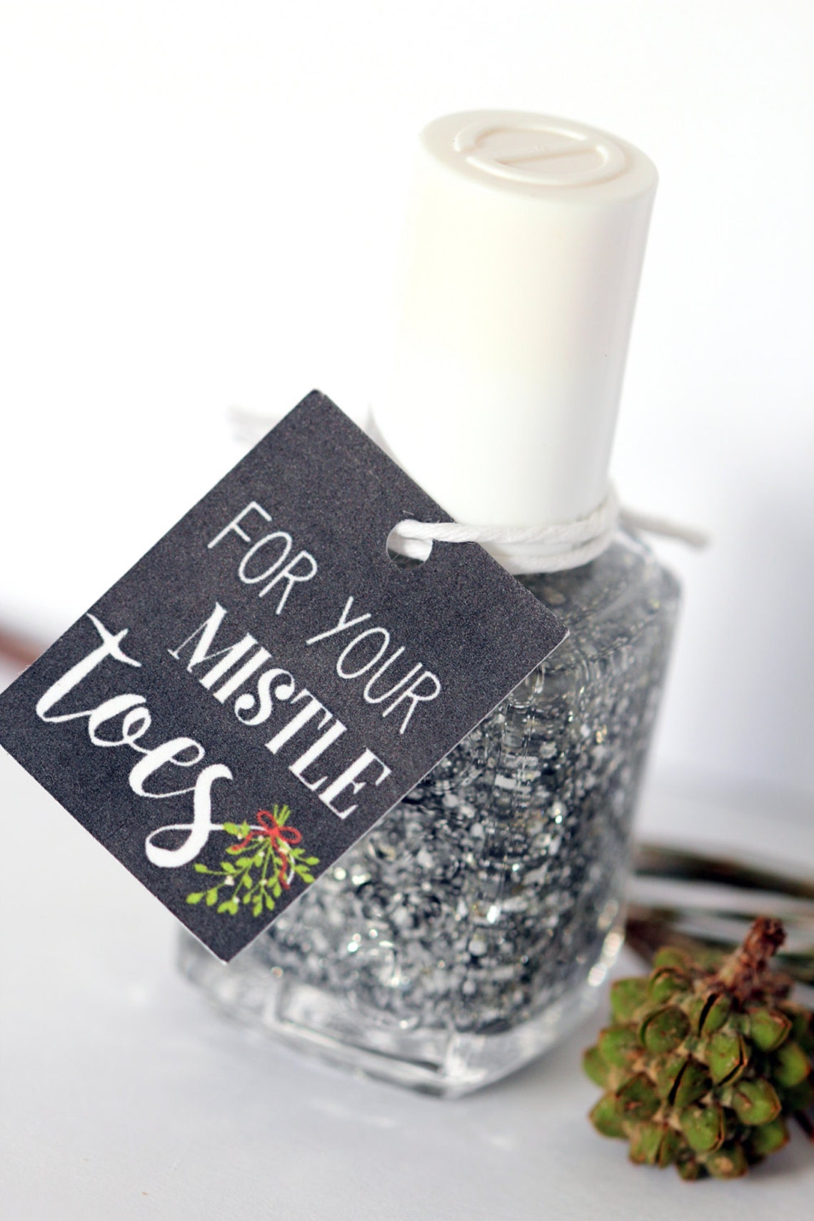 For Your Mistle Toes Christmas Tags Xmas Nail Polish Gift - Etsy