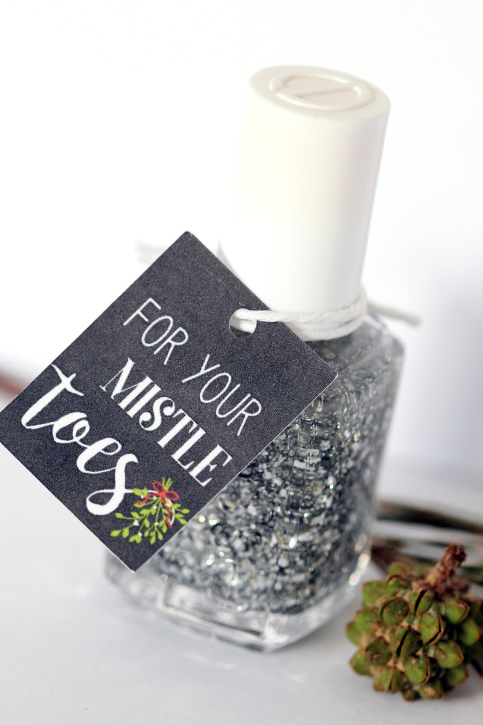 For Your Mistle Toes Christmas Tags Xmas Nail Polish Gift - Etsy