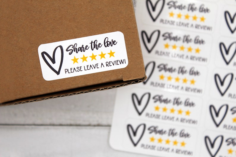 Share the Love, Small Business Sticker, Thank You for Shopping Small ...