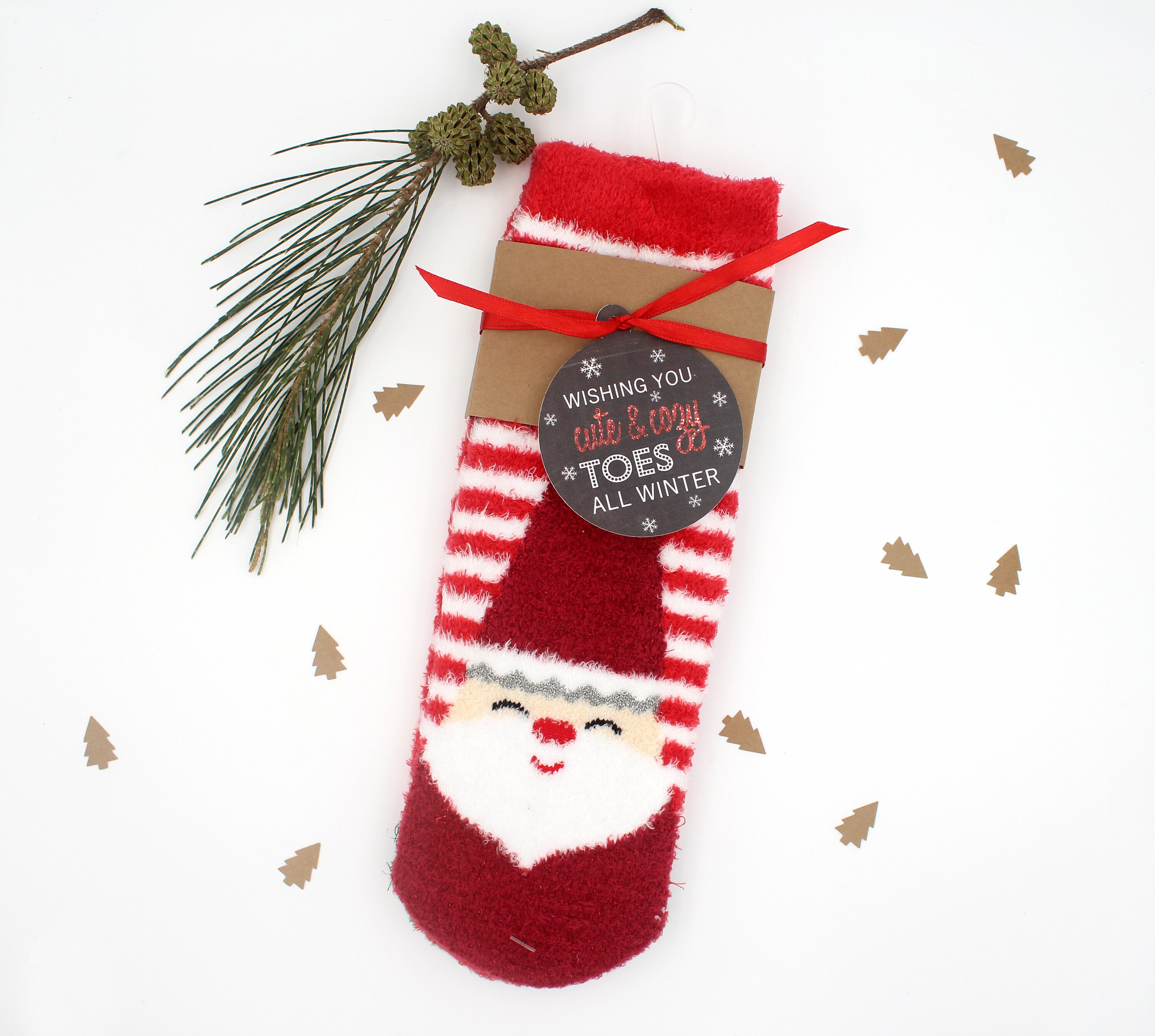 Christmas Sock Gift Tags and Nail Polish Tags, Cute and Cozy Toes ...