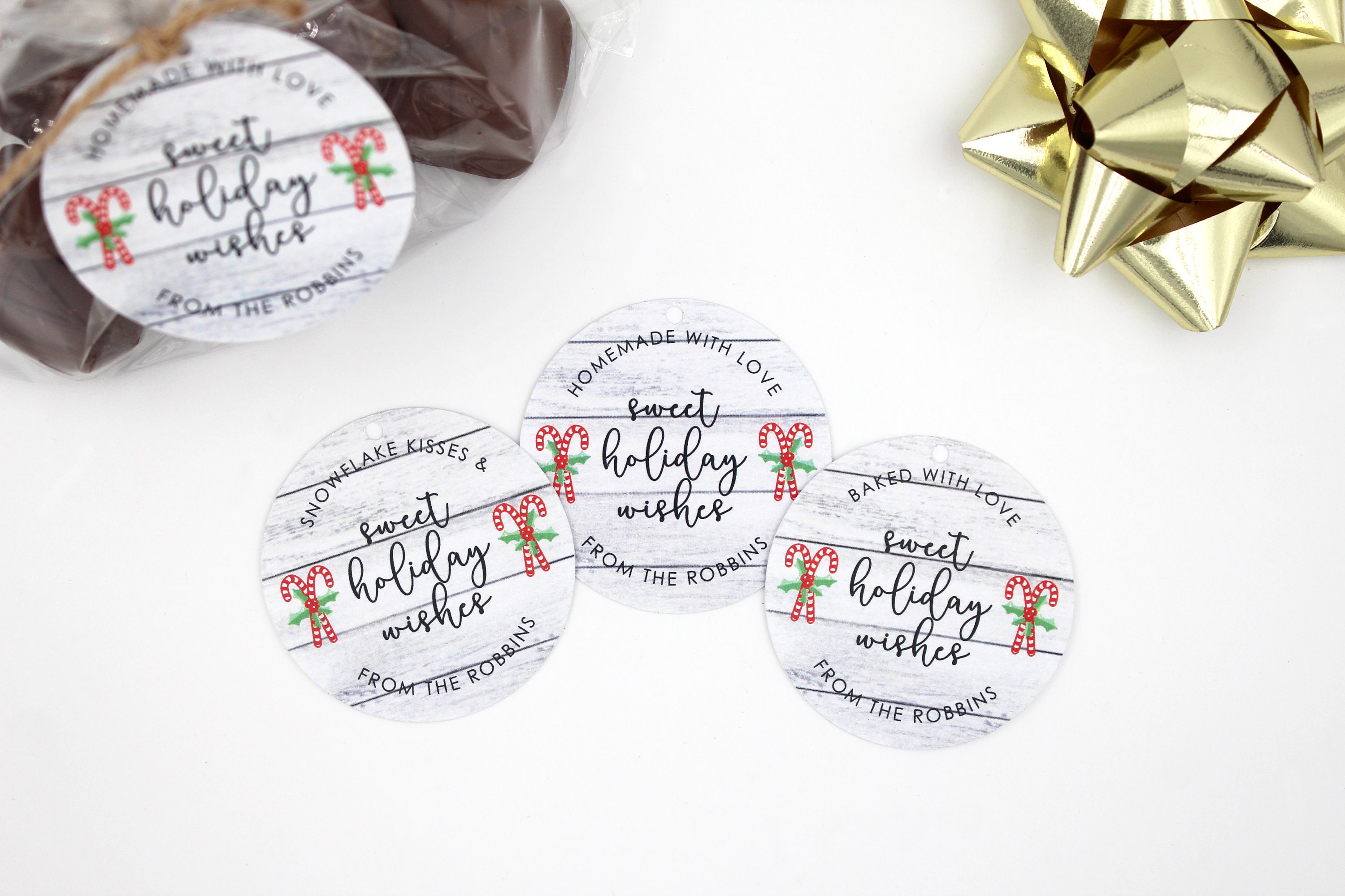 Sweet Holiday Wishes Gift Tag Cute Holiday Christmas | Etsy