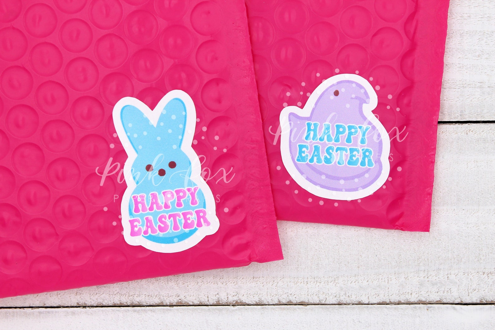 Easter Peeps Happy Easter Stickers, Happy Mail, Bunny Chick Peep ...