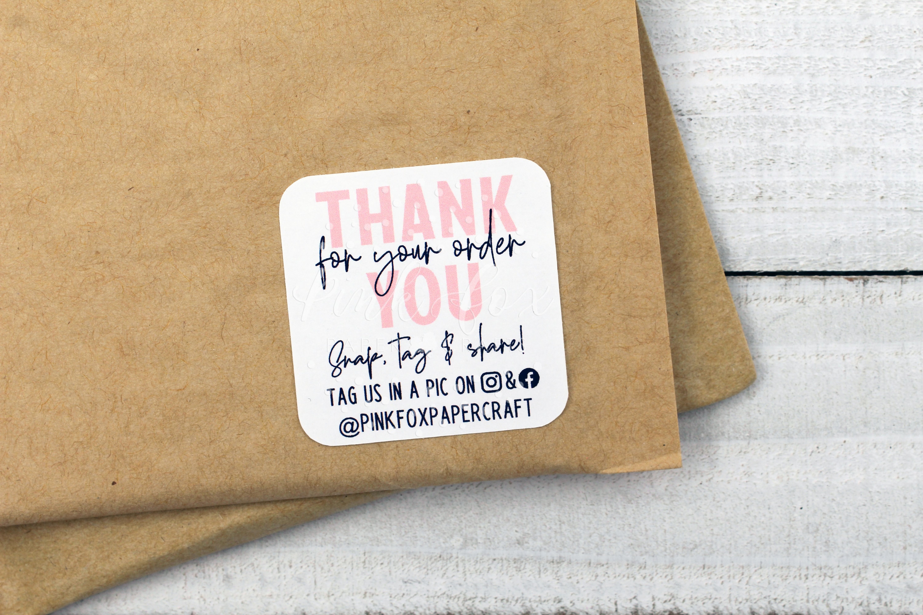 Thank You For Your Order Snap Tag Share Tag Us on Instagram | Etsy