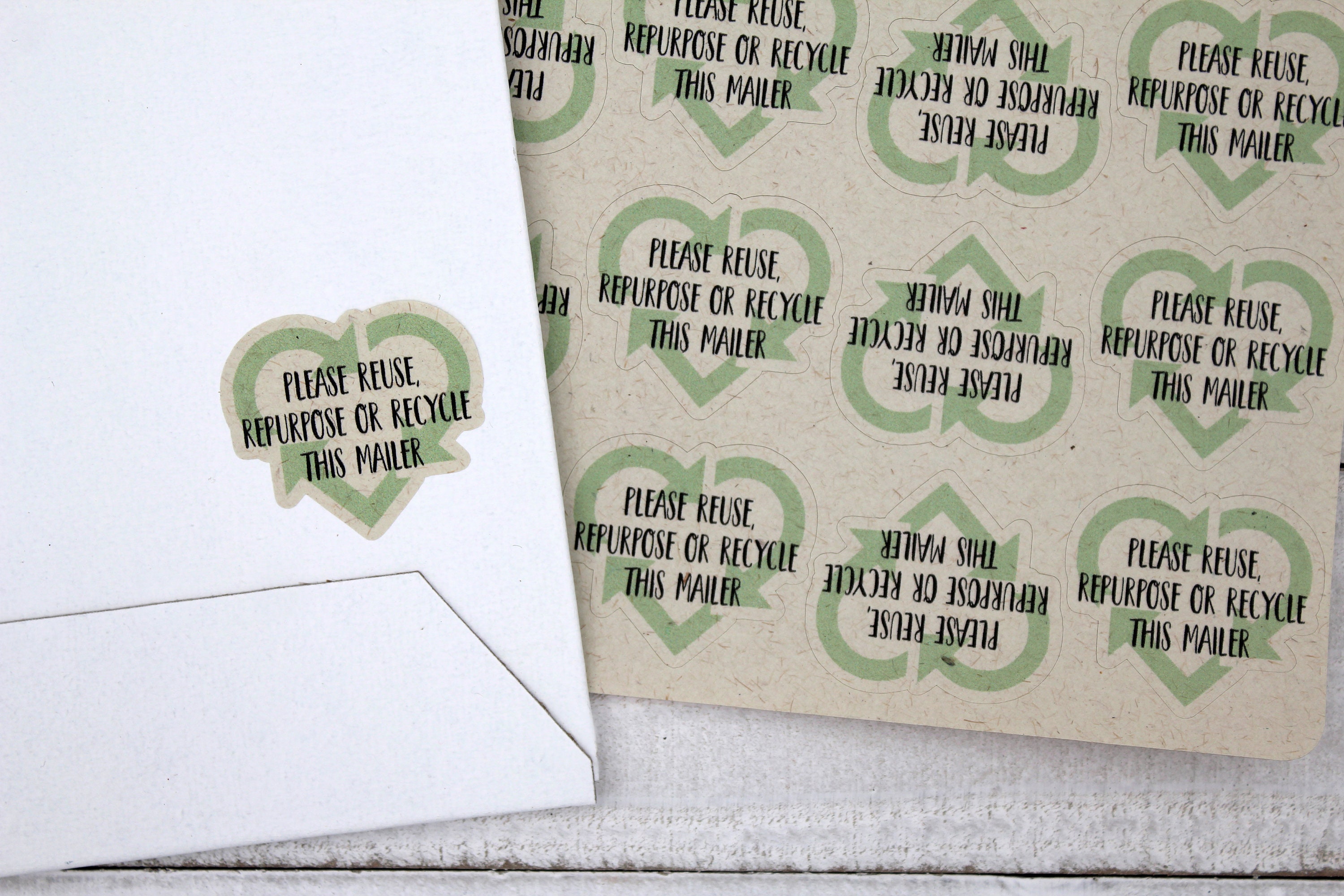 Please Reuse Repurpose or Recycle This Mailer Box Recycle - Etsy