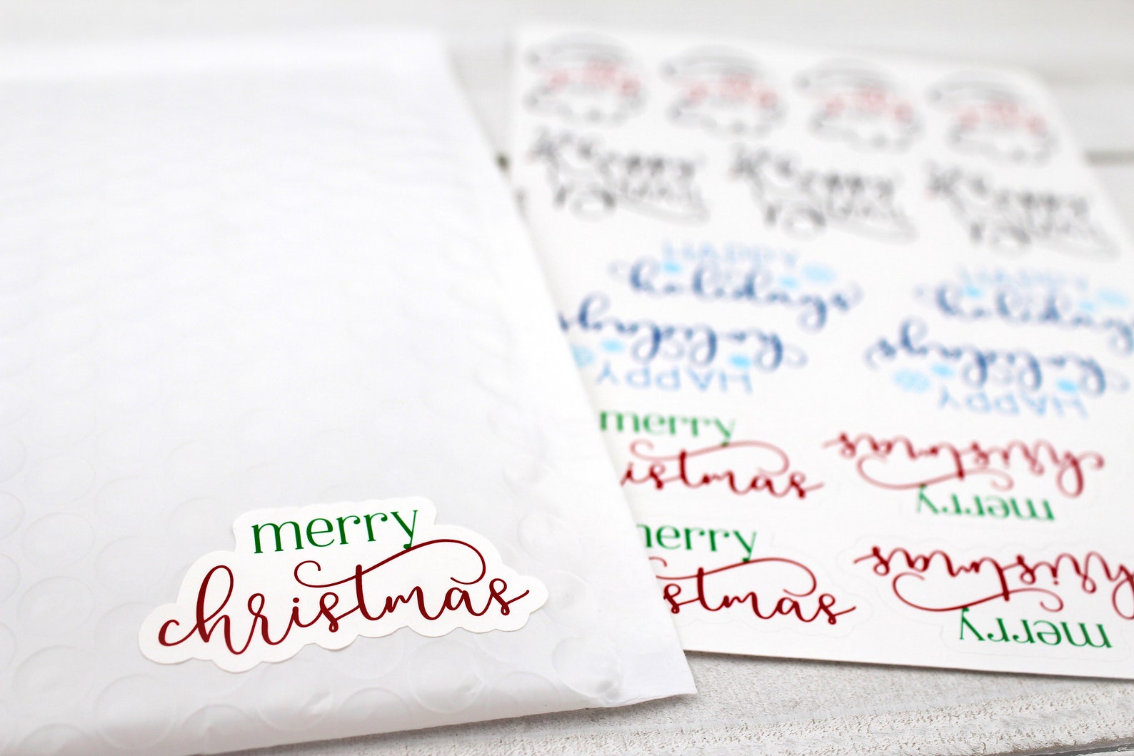 Christmas 32 Sample Sticker Pack, Happy Mail Stickers, Christmas Card ...