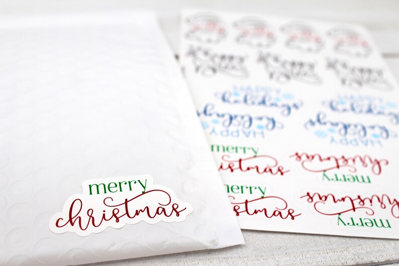 Christmas 32 Sample Sticker Pack, Happy Mail Stickers, Christmas Card ...