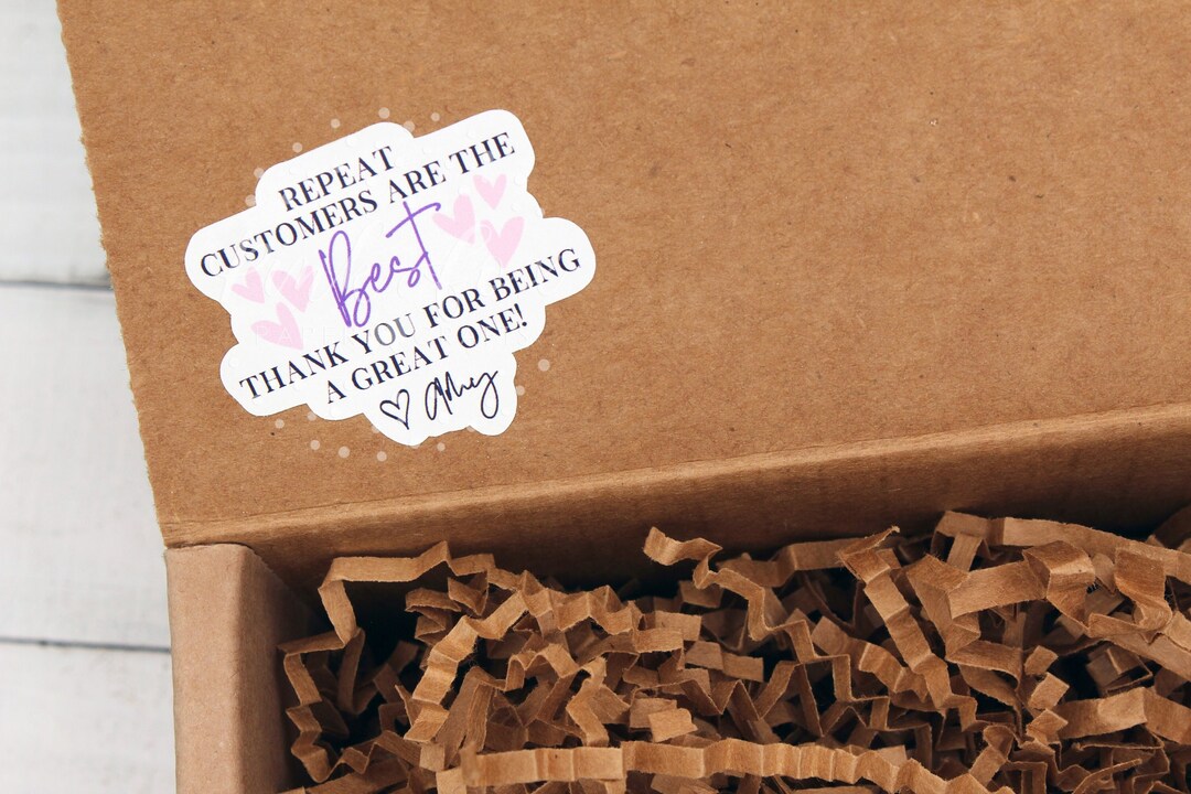 Repeat Customers Are the Best Stickers, Personalized Thank You Stickers ...