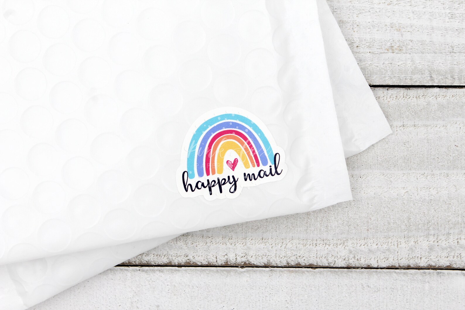 Happy Mail Rainbow Sticker, Cute Rainbow Stickers, Thank You for ...