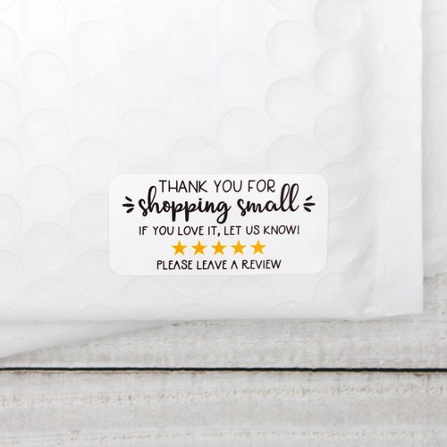 Review Stickers Leave a Review Sticker Happy Sticker Seller - Etsy
