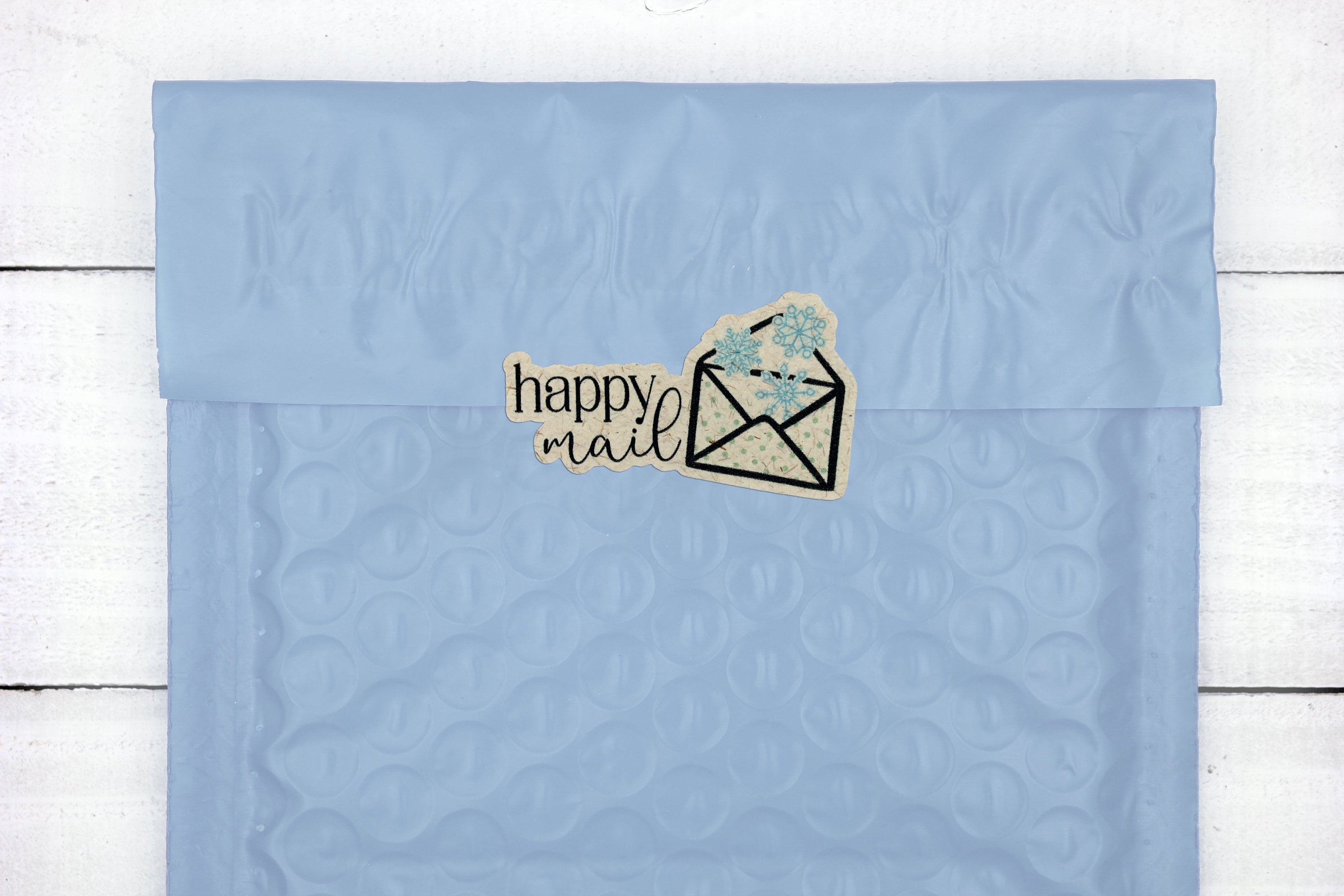 Winter Snowflake Happy Mail Stickers Thank You Stickers | Etsy