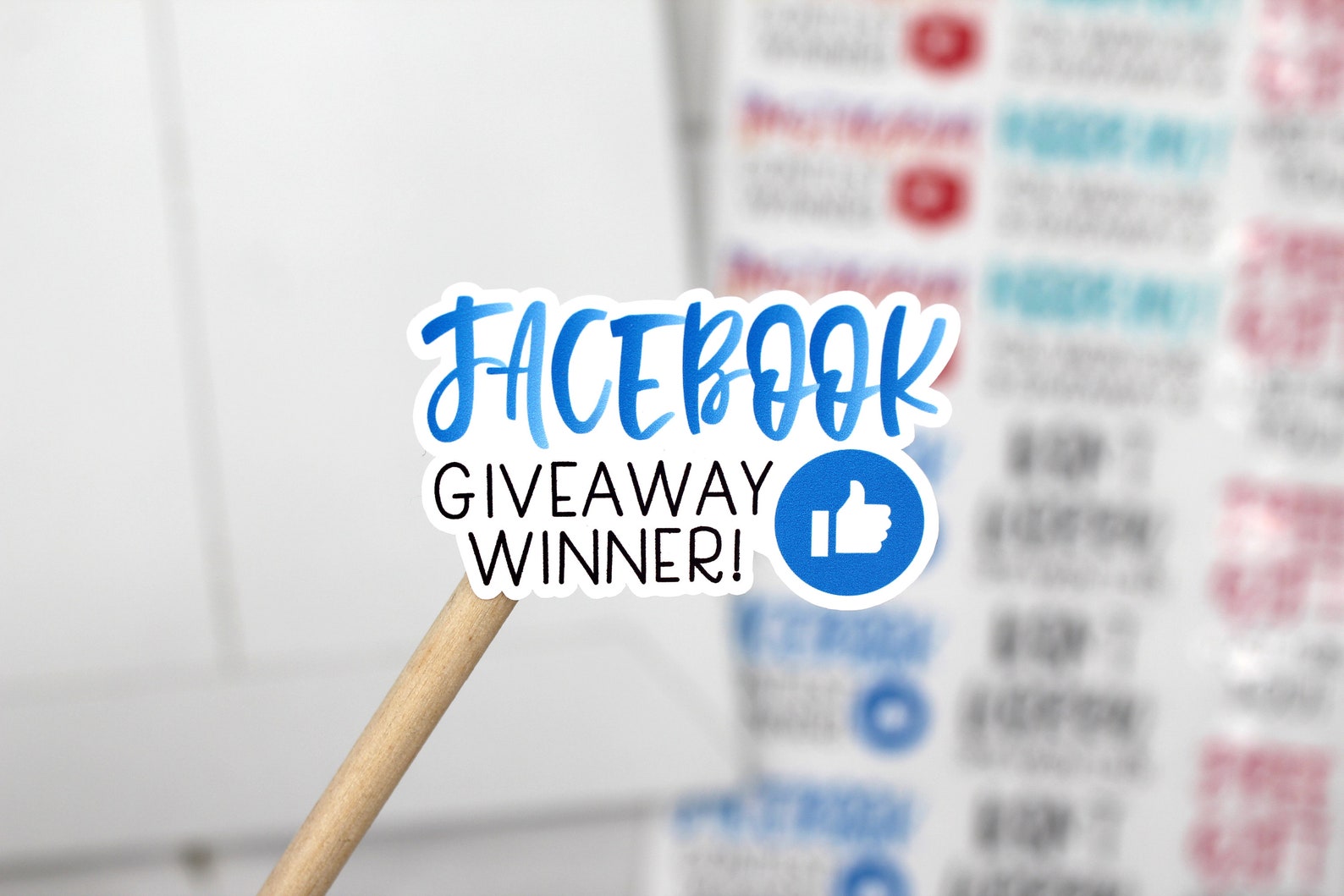 Don't Worry She Won This Sticker Set Free Gift Winner | Etsy