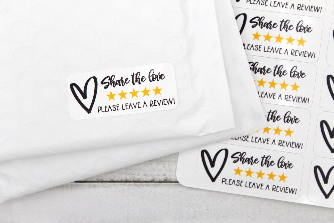Share the Love, Small Business Sticker, Thank You for Shopping Small ...