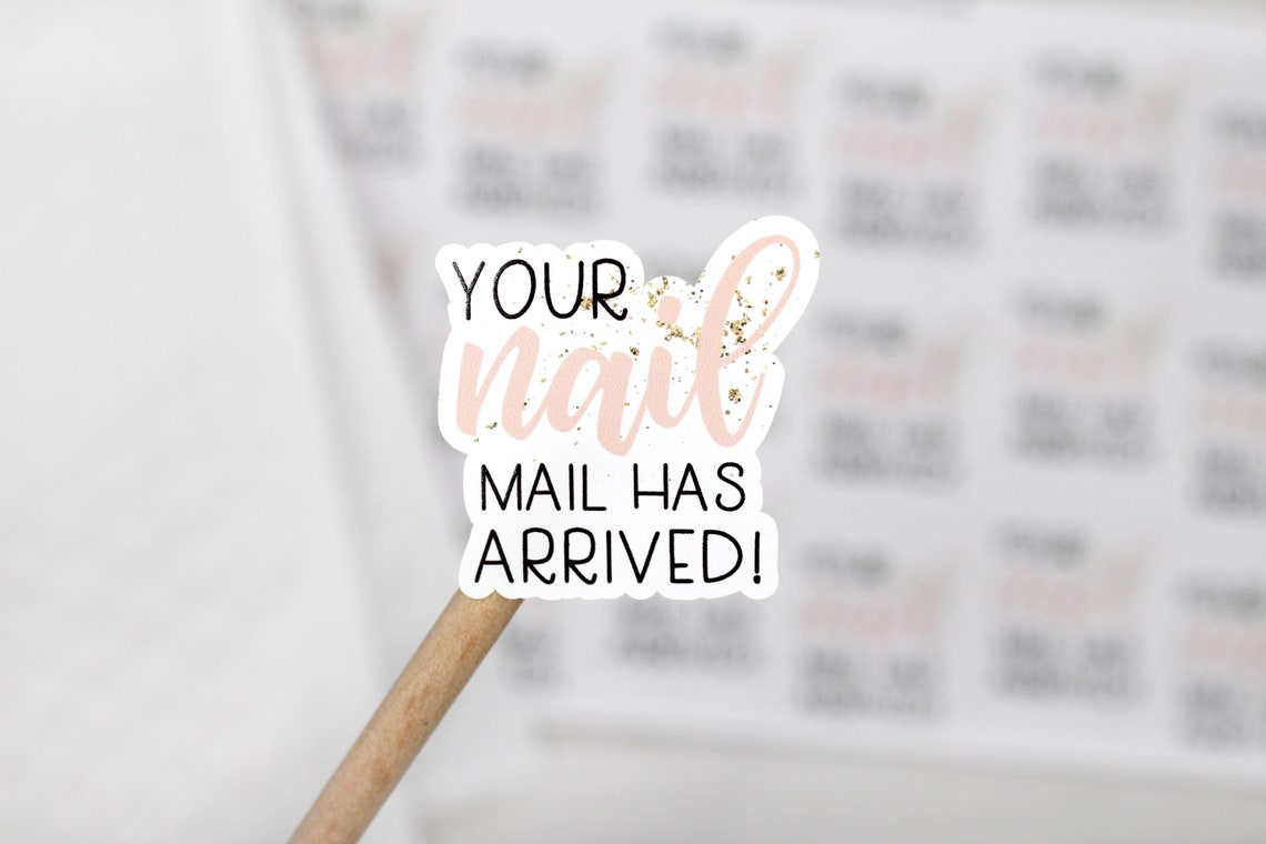 Your Nail Mail Has Arrived Stickers Nail Wrap Nail Polish | Etsy
