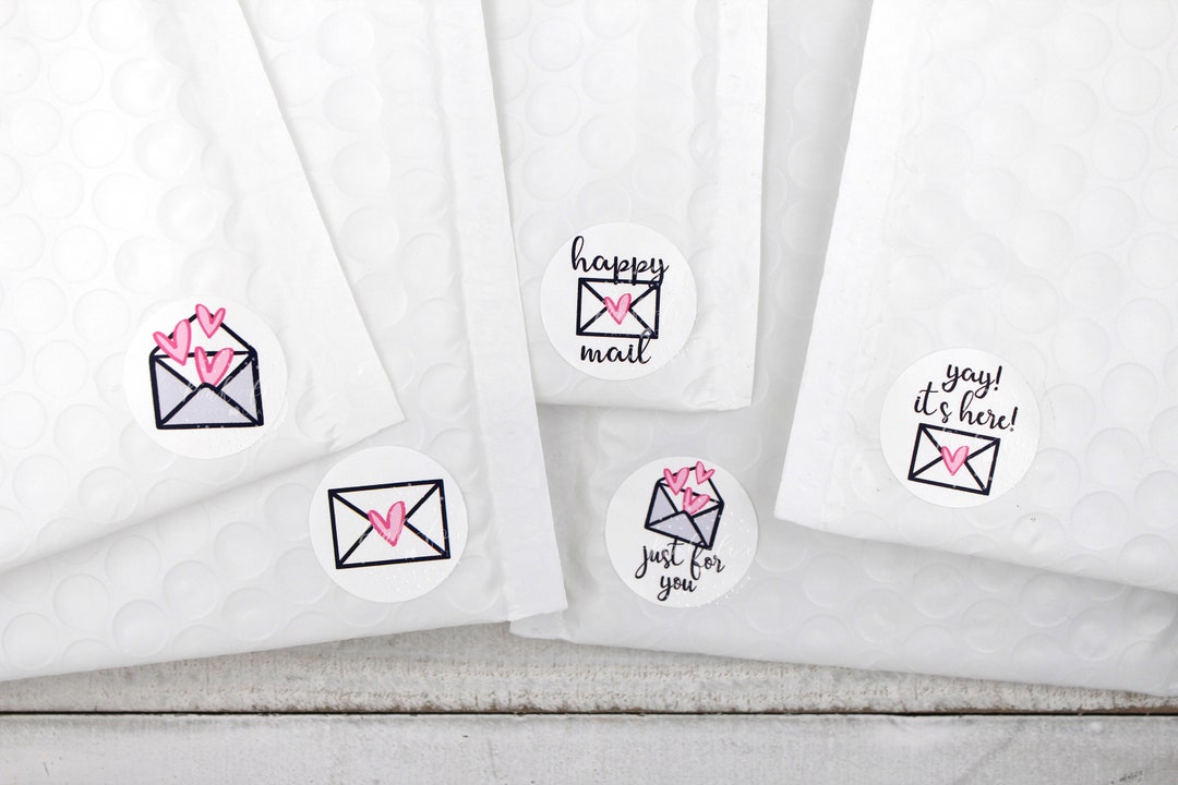 Happy Mail Sticker Set, Thanks for Supporting Small Business Stickers ...
