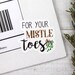 For Your Mistle Toes Christmas Stickers Nail Mail Nail Wrap - Etsy