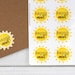 Sunshine Happy Mail Sticker, Shipping Sticker Mail Sticker, Sending ...