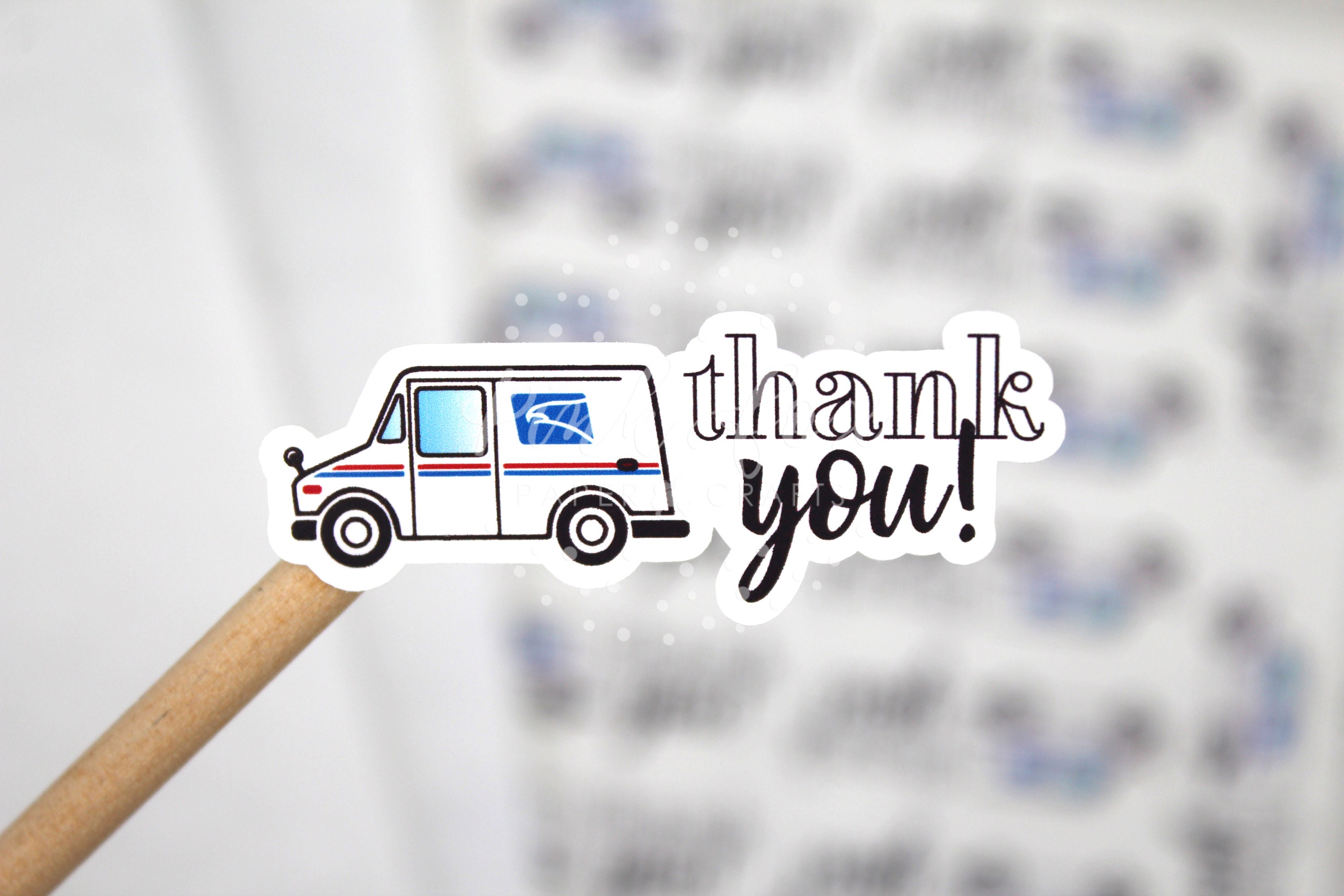 Thank You Mail Carrier Stickers USPS Driver Mailman | Etsy